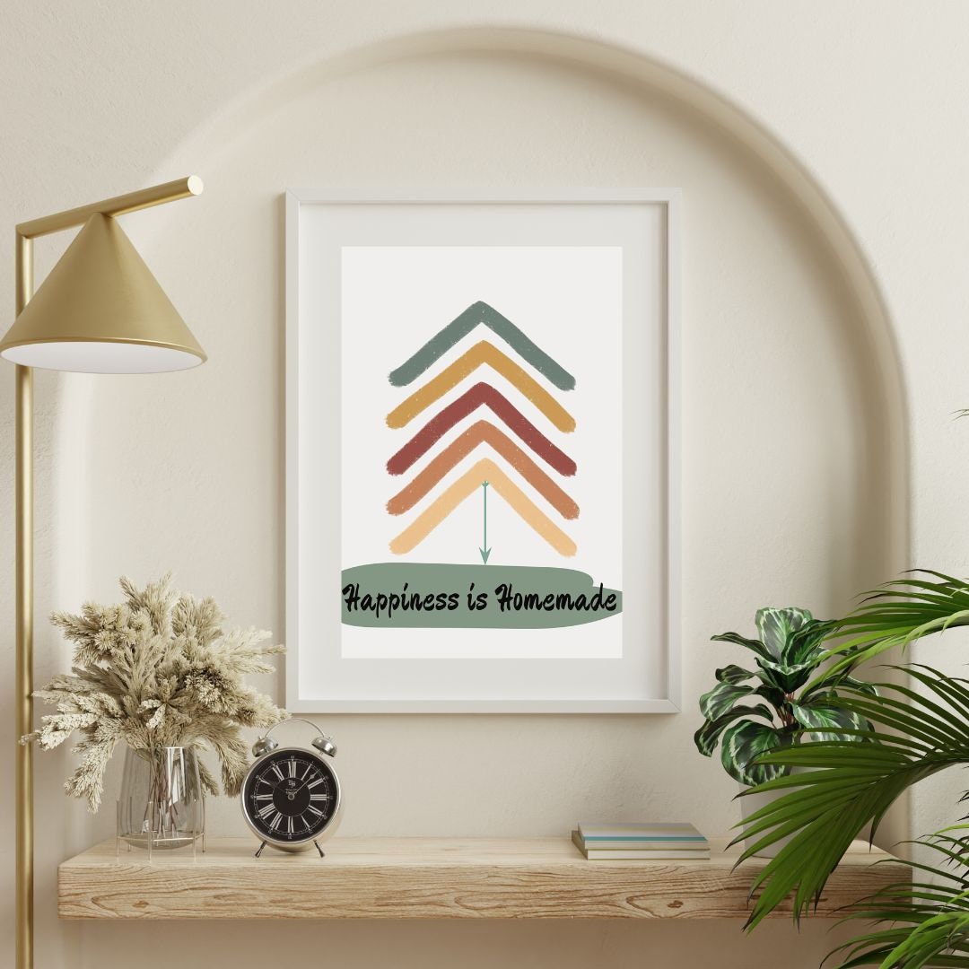 Boho Printable Art, Printable Arrow for Kids, Color Block Decor ...