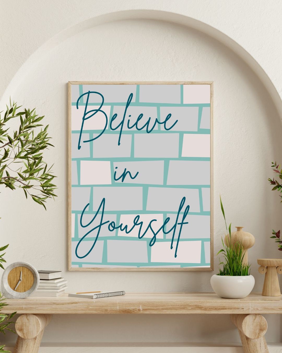 Motivation Quotes Poster, Inspire Success and Positive Vibes, Wall Art ...