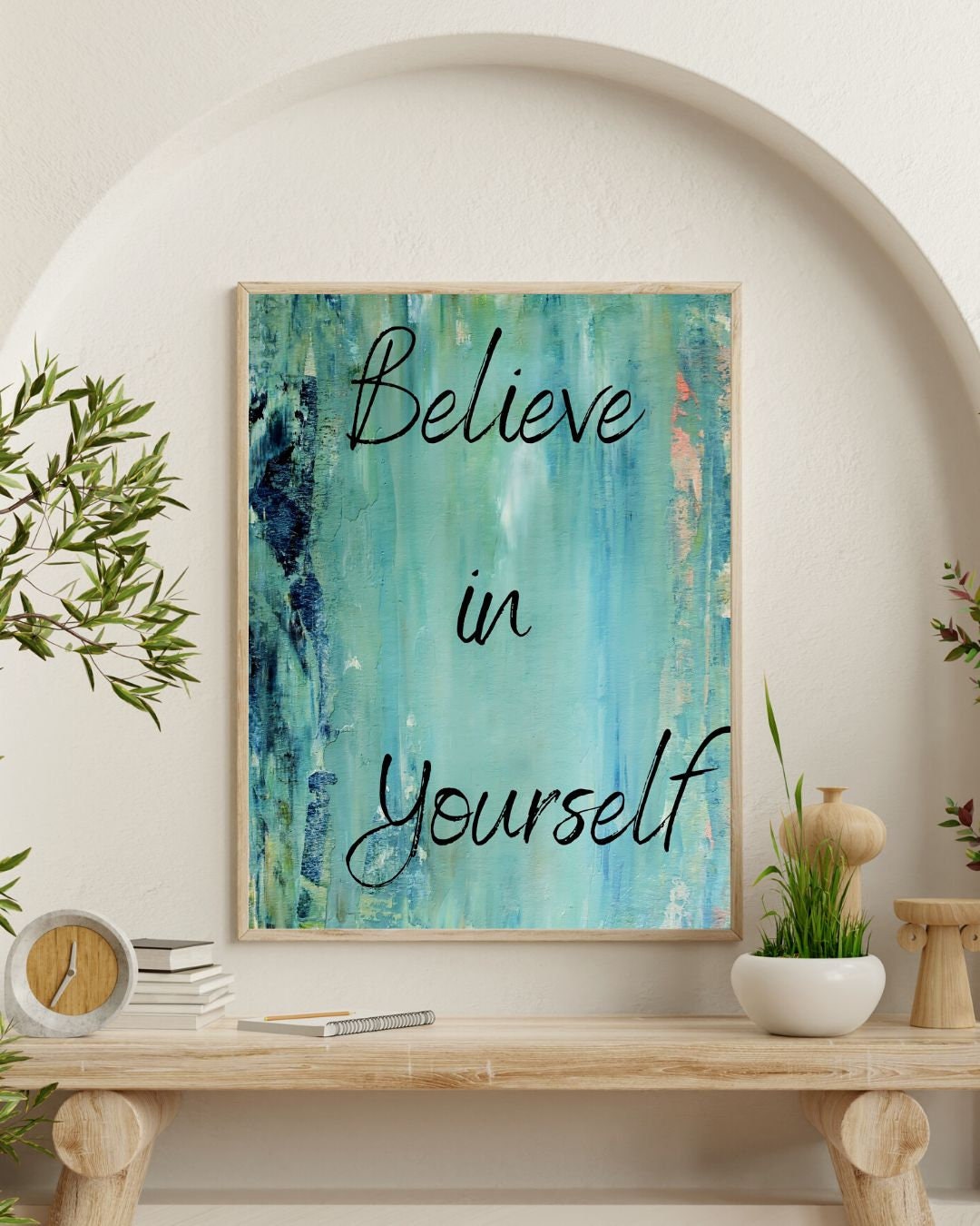 Motivation Quotes Poster, Inspire Success and Positive Vibes, Wall Art ...