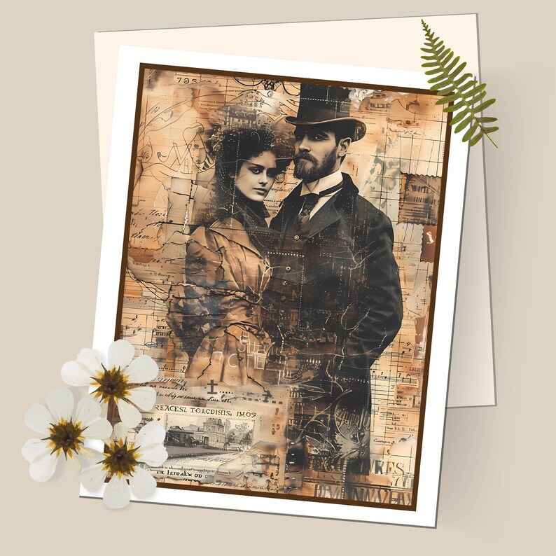 Vintage Grunge People Images, Printable Papers, Digital Download, Junk ...