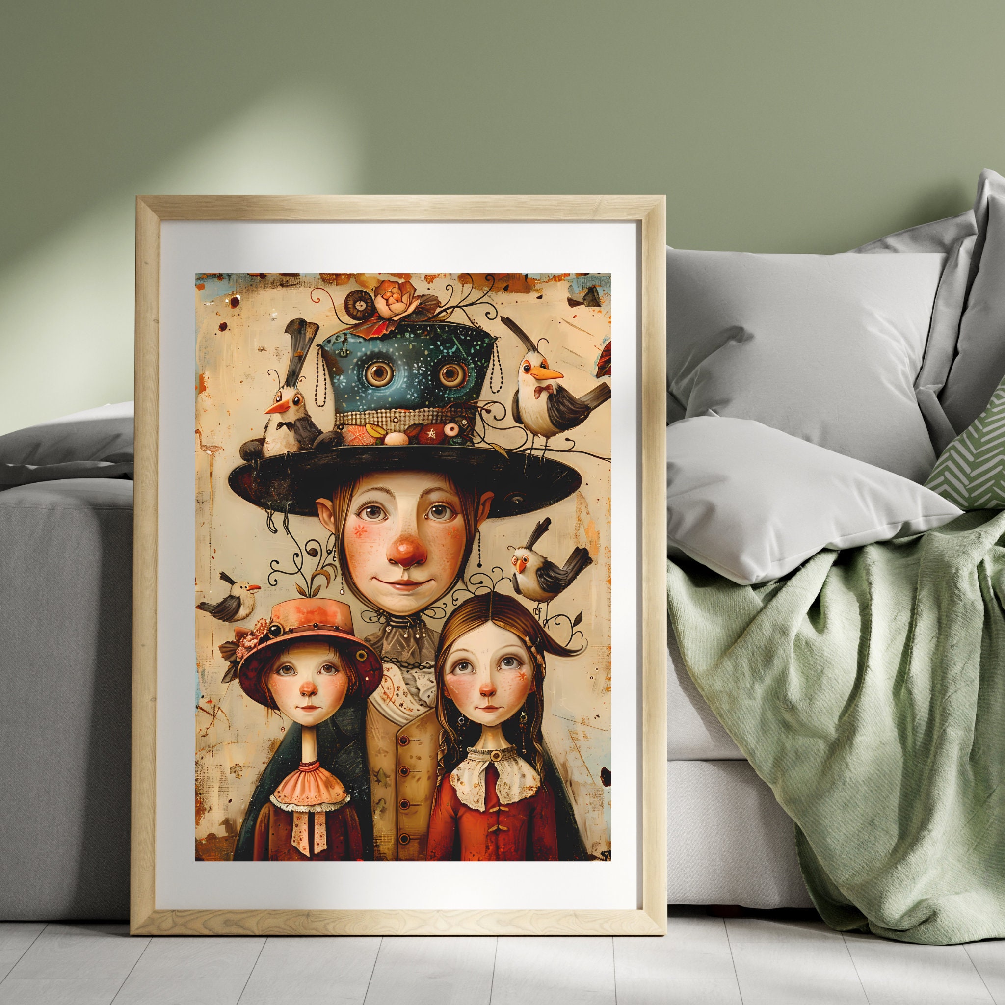 Whimsical People Portraits Journal, Whimsical Ephemera, Journaling ...