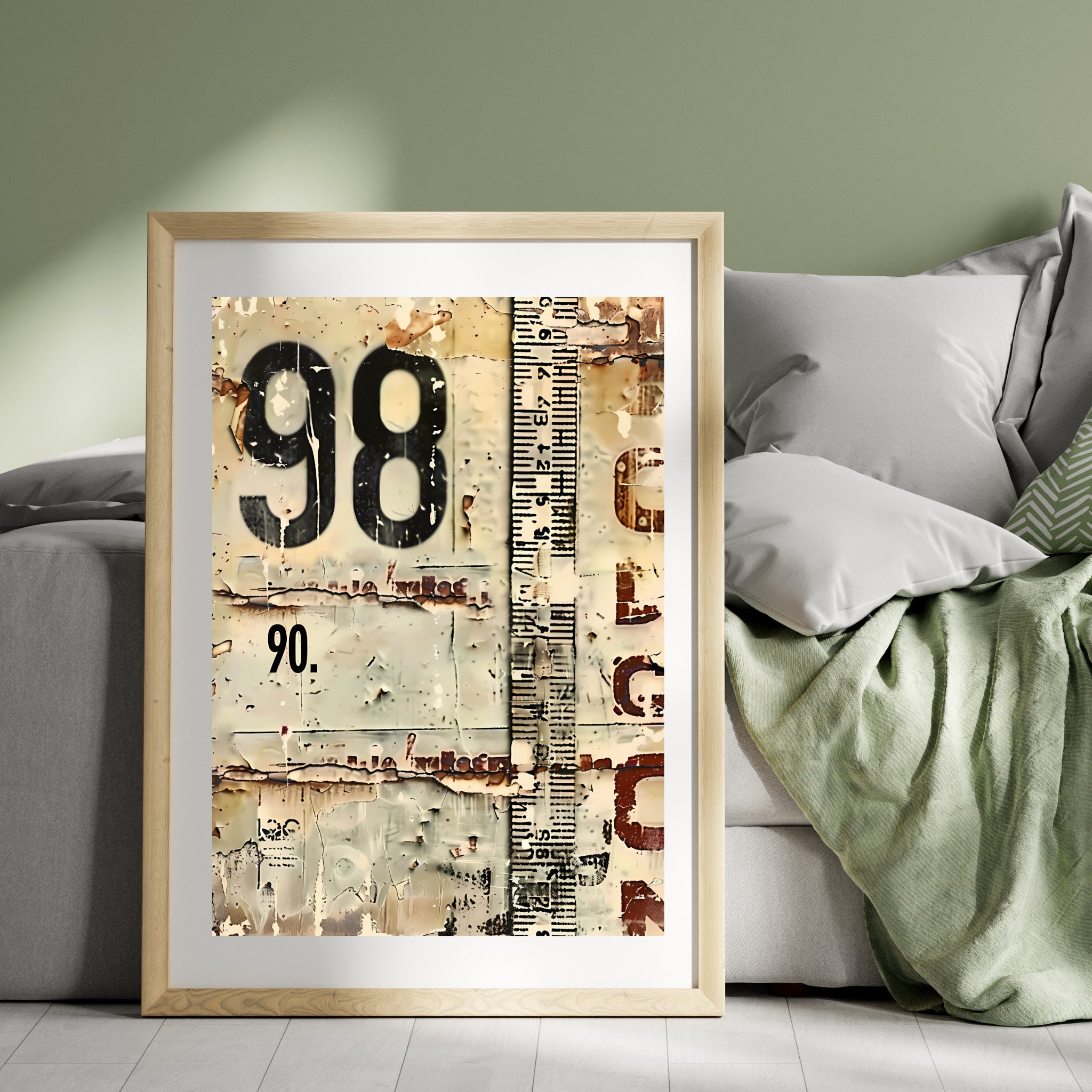 Grunge Numbers Junk Journal Paper, Grunge Industrial, Journal ...