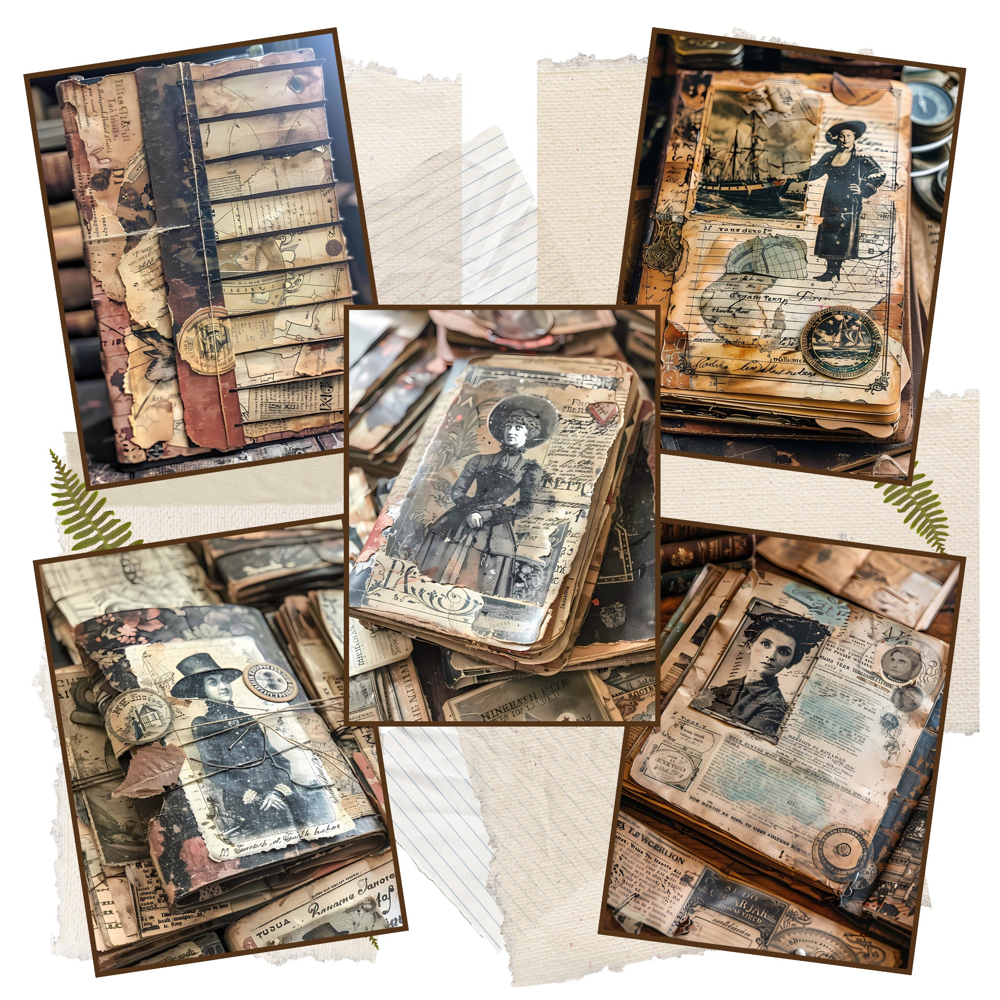 Vintage Travel Documents, Travel Journal, Grungy Photograph, Digital ...