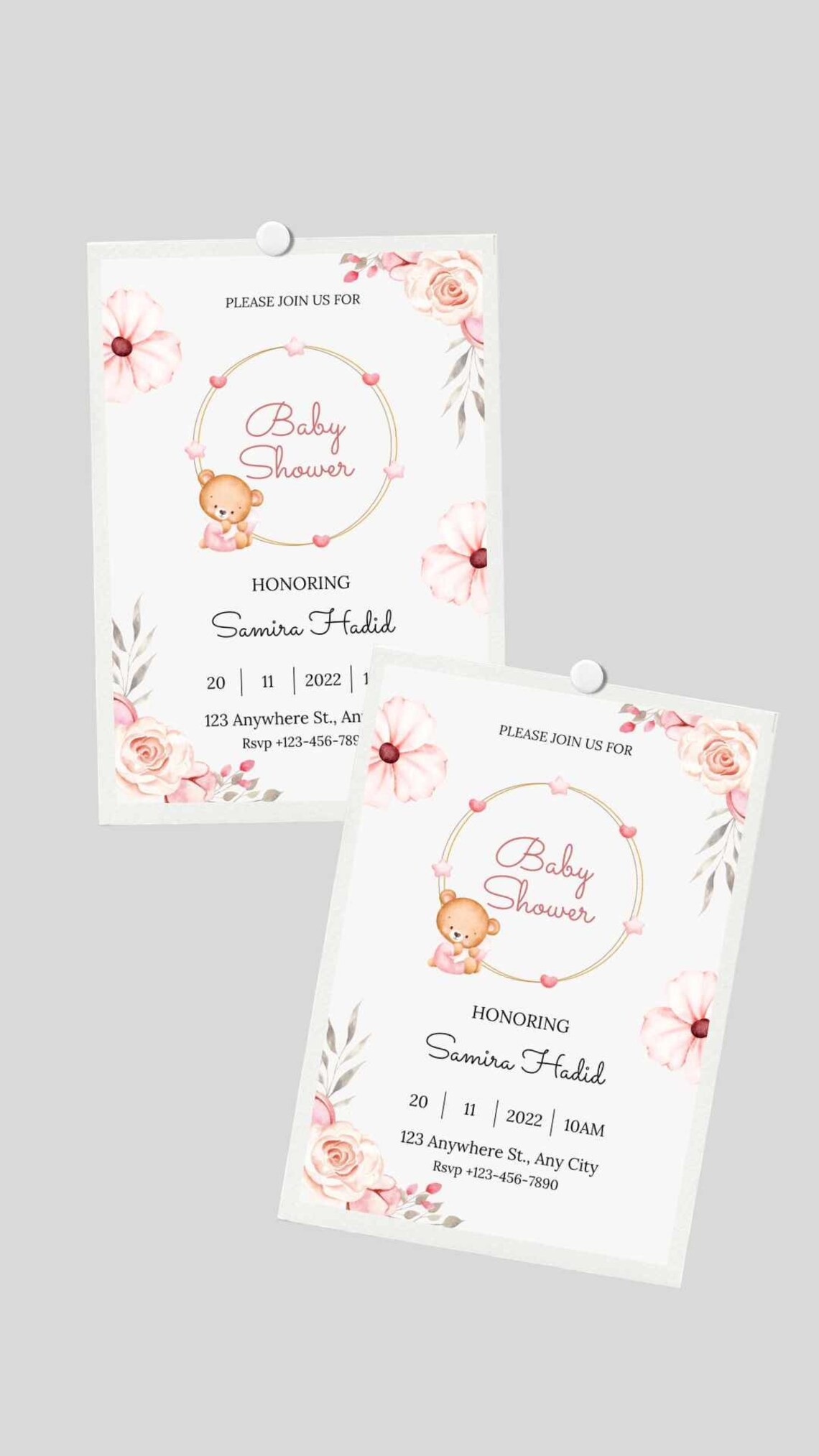 Customized Classy Baby Shower Invitations, Simple Baby Shower ...