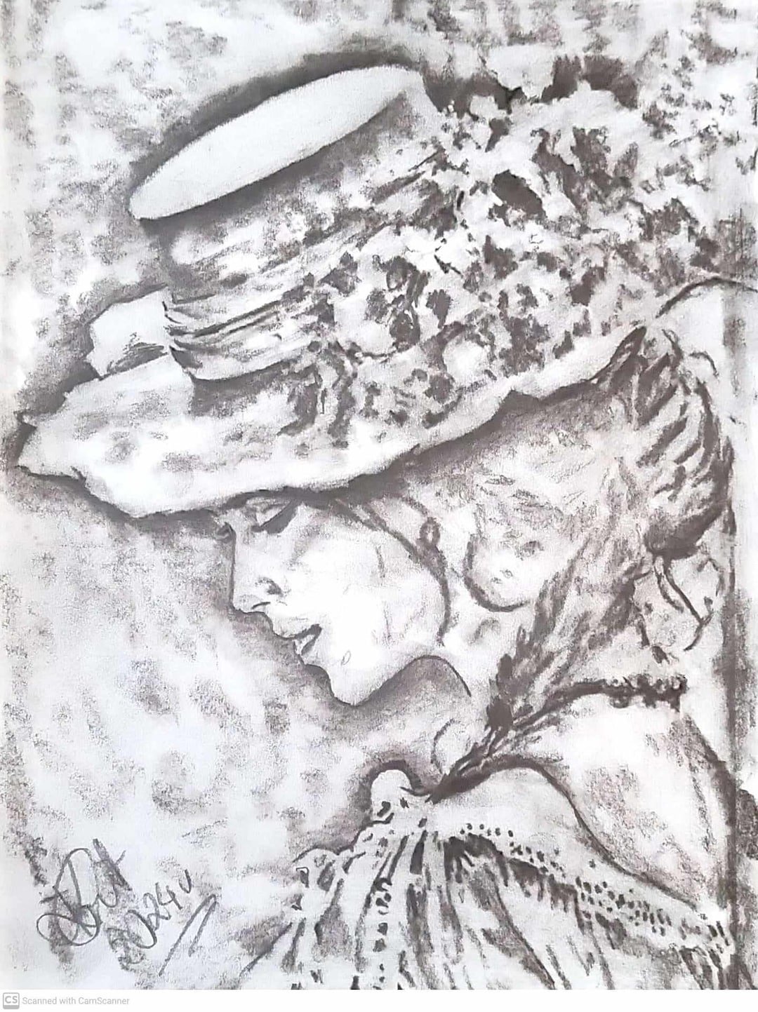 Unique Charcoal and Pencil Sketches , Gift, Size A4 , Handmade ...