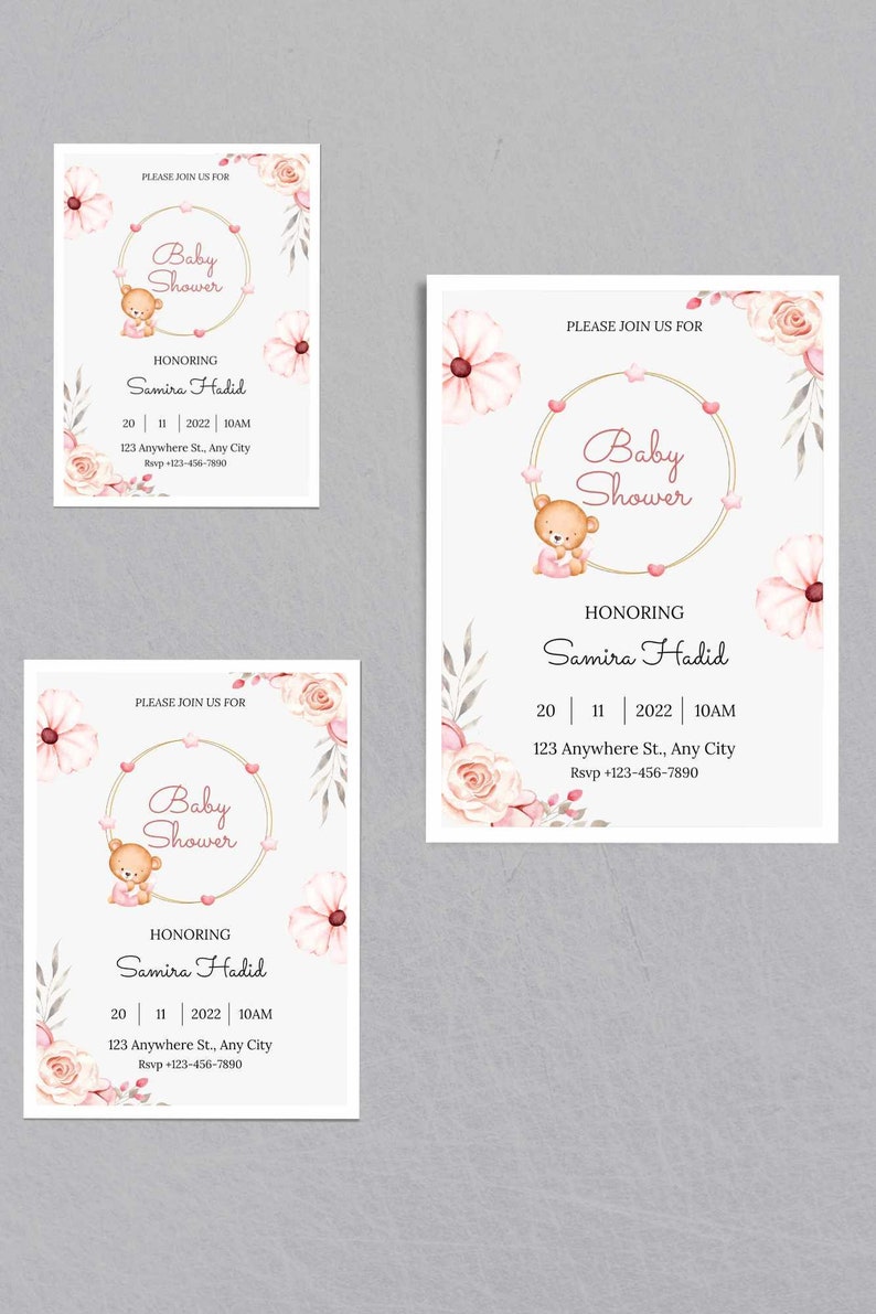 Customized Classy Baby Shower Invitations, Simple Baby Shower ...