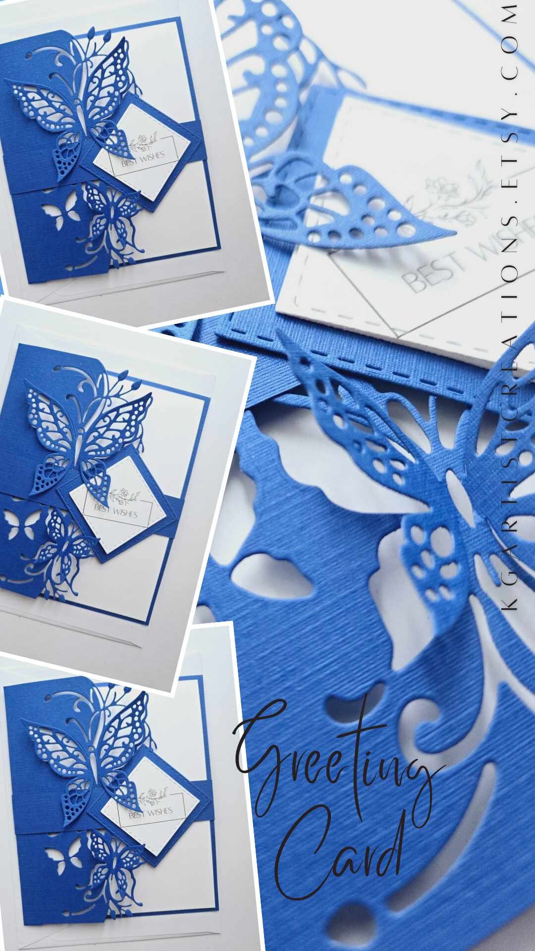 A One Beautiful Hand-cut Greeting Card for Any Occasion With Free ...