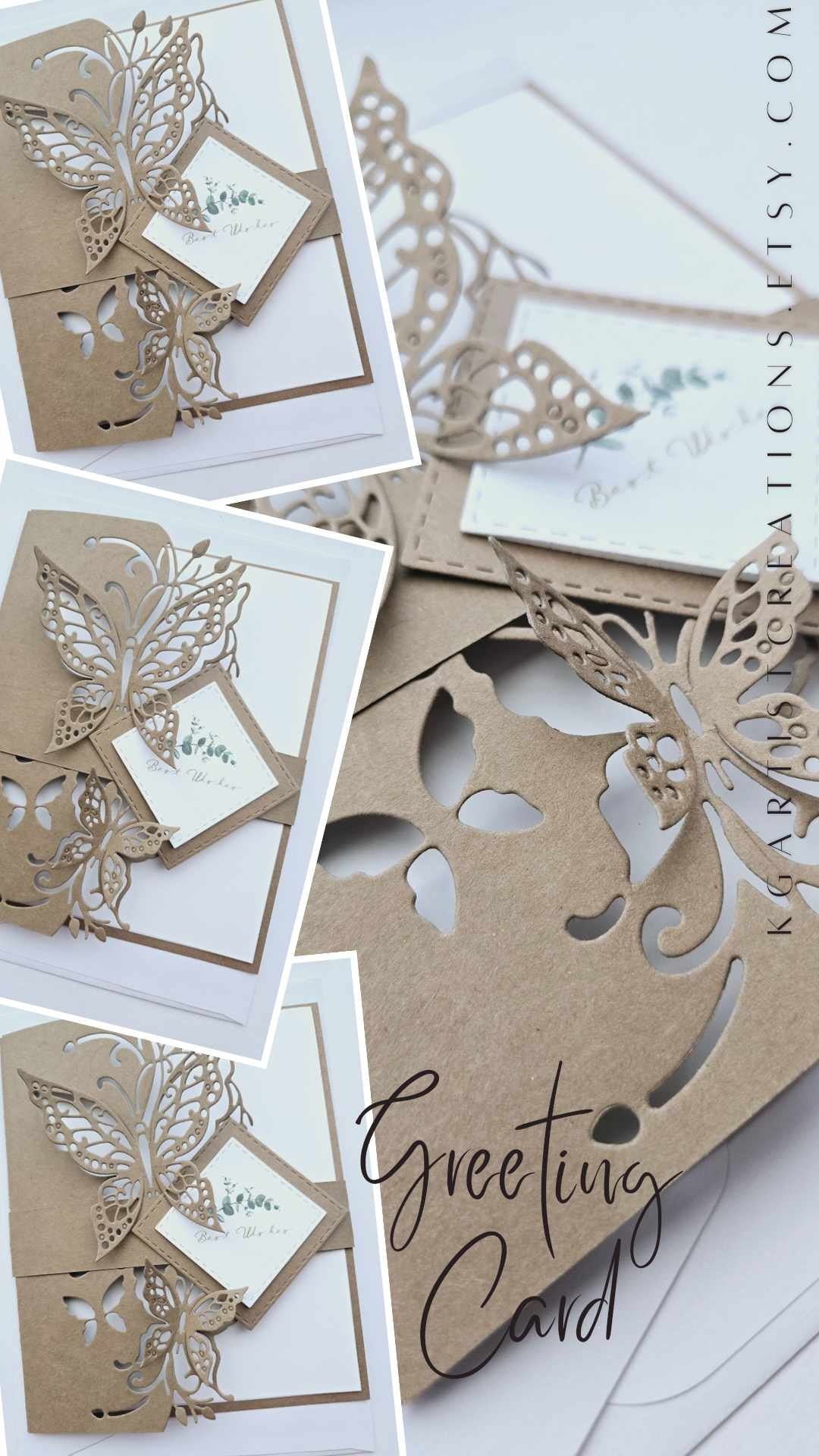 A One Beautiful Hand-cut Greeting Card for Any Occasion With Free ...