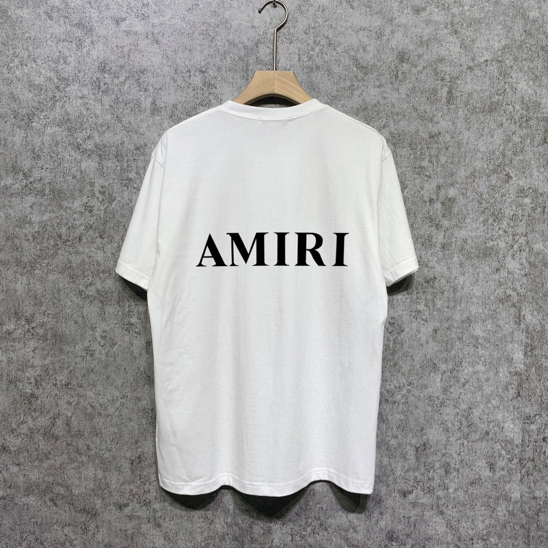 Amiri T-shirt Letter Logo Stylish Unisex Tee Perfect Gift - Etsy