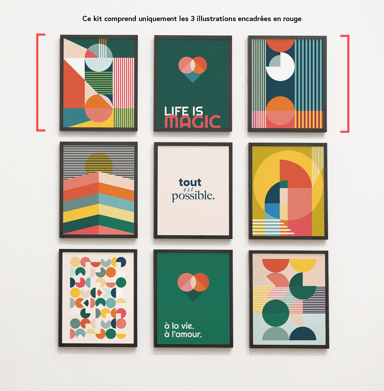 Geometric Abstract Posters Decoration Poster Art Print - Etsy