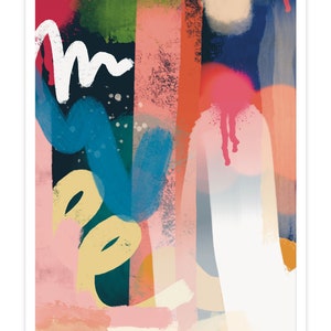 Decorative Poster, Abstract and Colorful, Art Print - Etsy