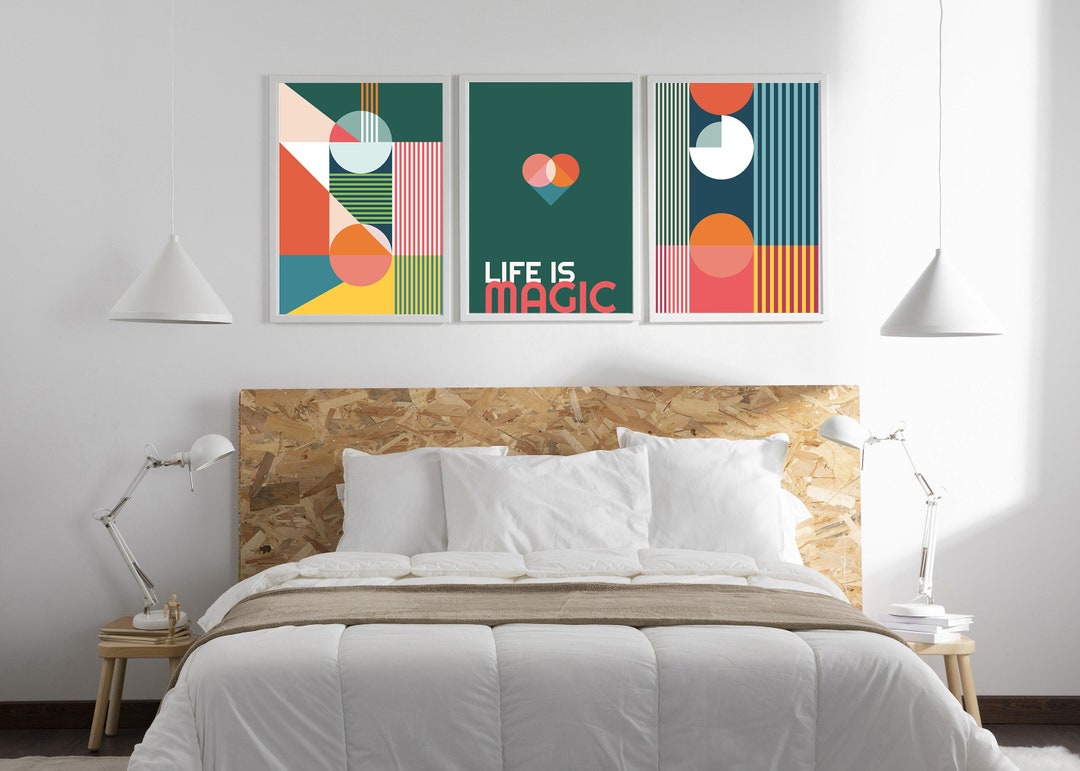 Geometric Abstract Posters Decoration Poster Art Print - Etsy