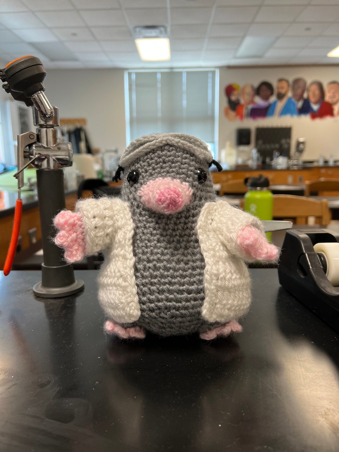 Crochet Mole Plushie | Handmade Stuffed Animal Gift for Science ...