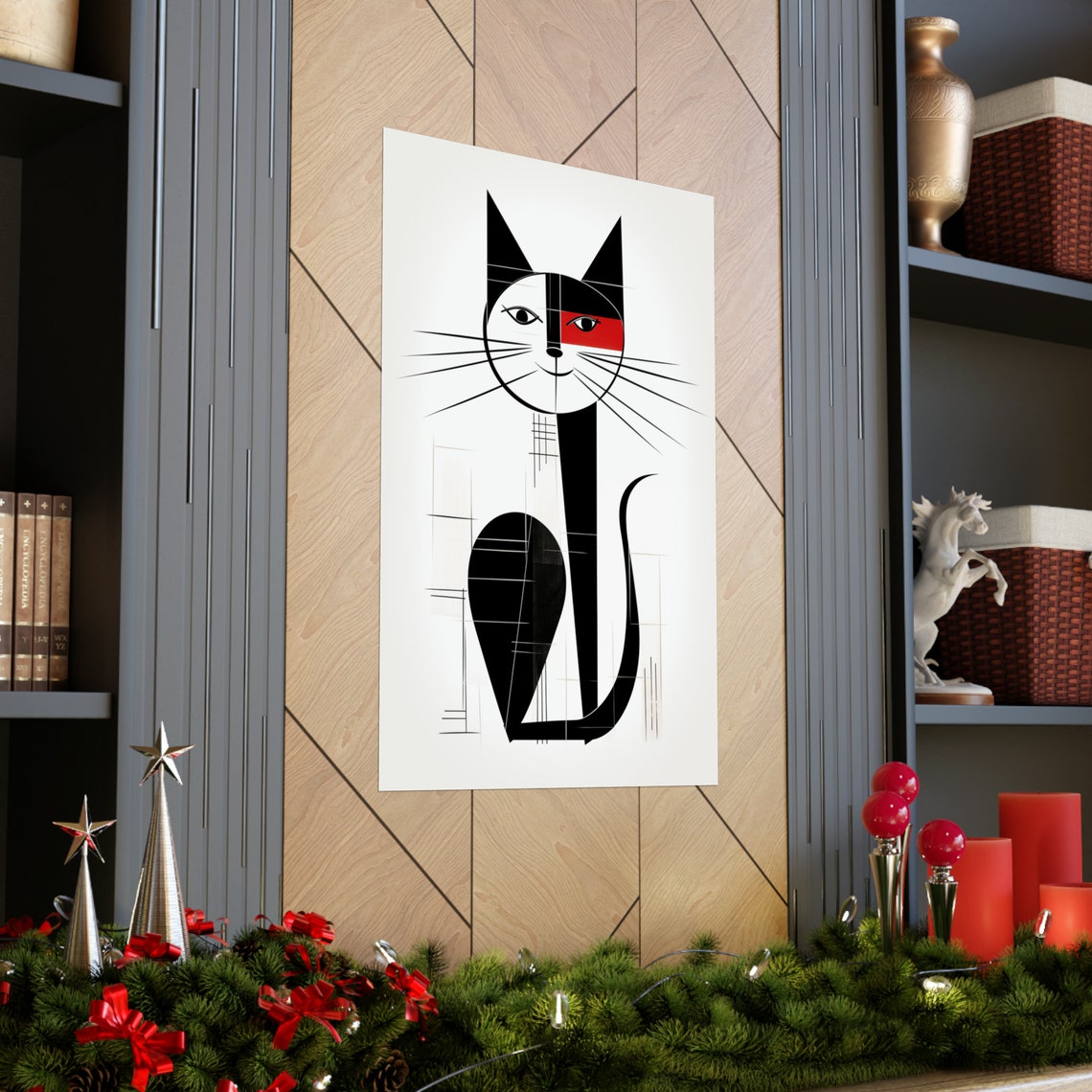 Pablo Picasso Cat Abstract Wall Art - Etsy