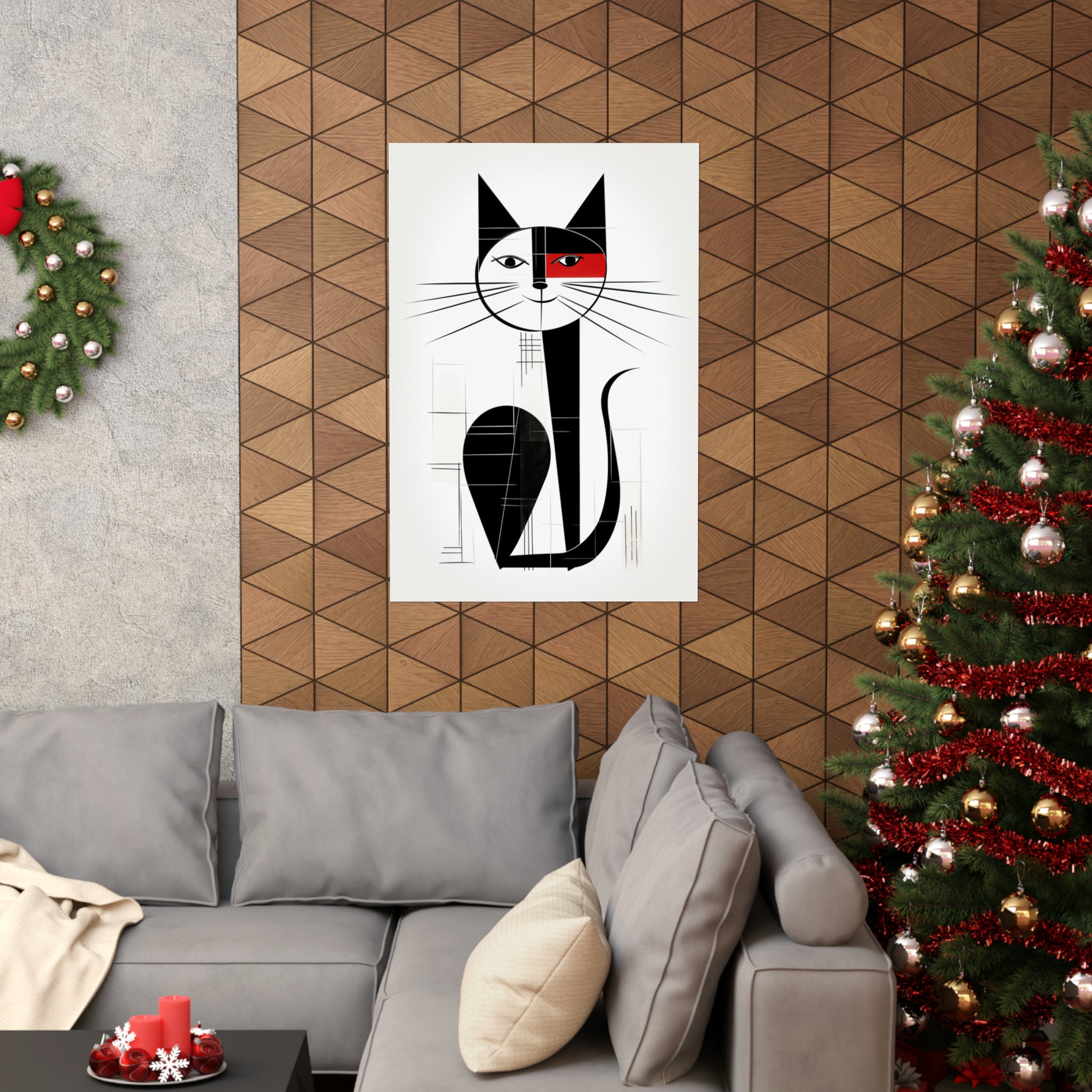 Pablo Picasso Cat Abstract Wall Art - Etsy
