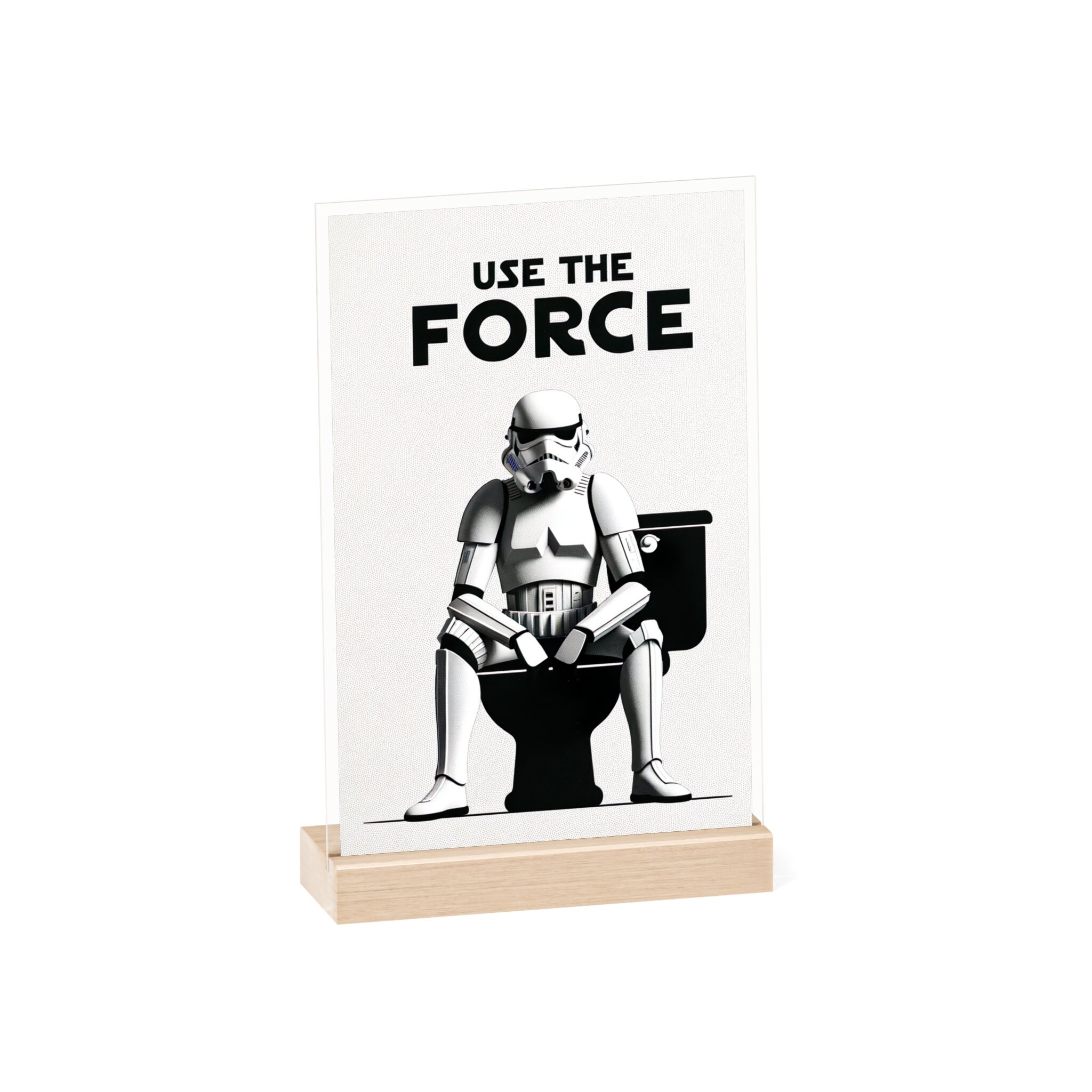 Use the Force Bathroom Sign Darth Vader Bathroom Sign Restroom Sign ...