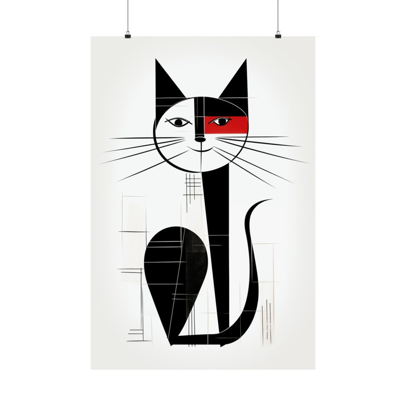 Pablo Picasso Cat Abstract Wall Art - Etsy