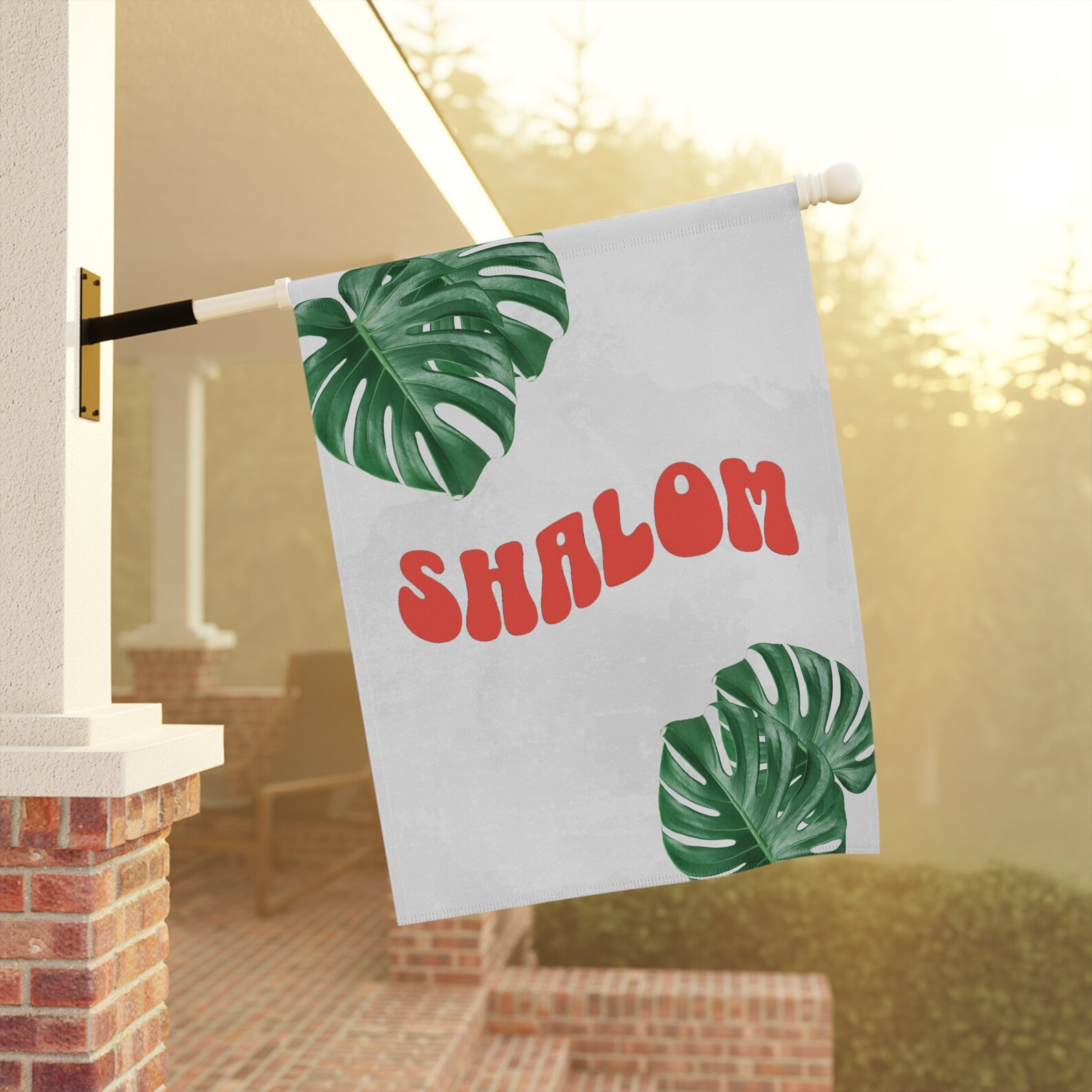 Tropical Shalom Garden and House Banner Embrace Nature's - Etsy