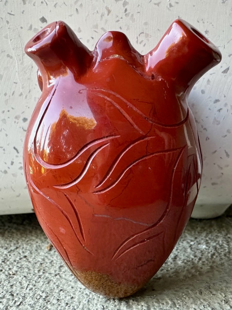 Red Jasper Human Heart | Human Anatomy Crystal Carving | Gift for ...