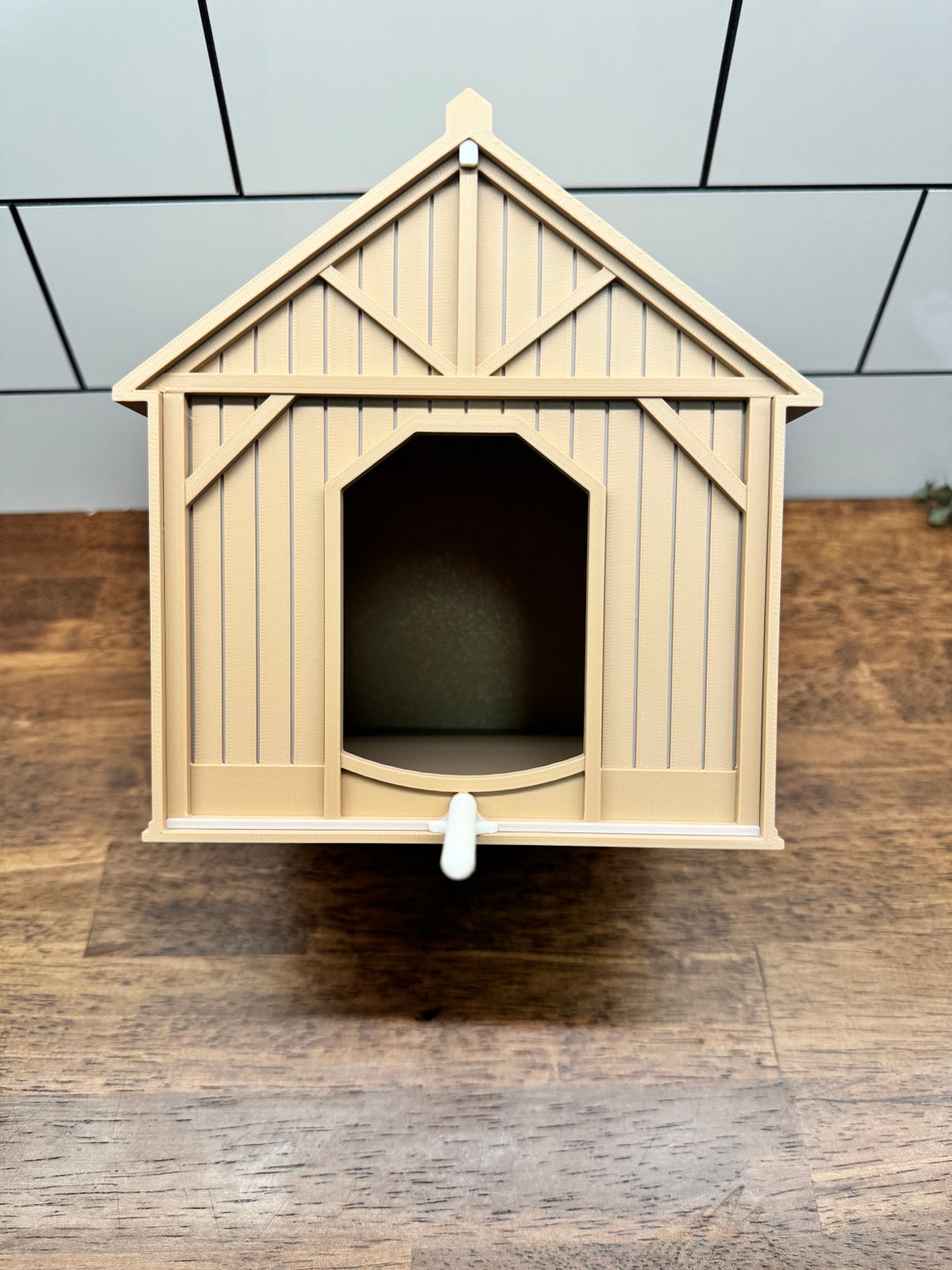 Rustic 3D Printed Barn-style Birdhouse Eco-friendly PLA Outdoor Bird ...