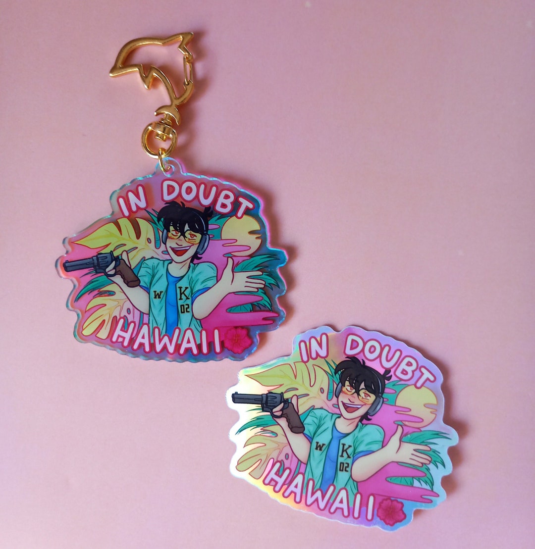 Hawaii Shinichi Detective Conan 3 Inch Keychain Sticker - Etsy