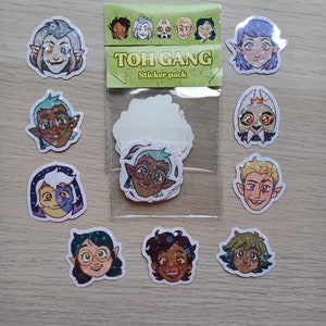 The Owl House Sticker Packs w/ Star Holo, Glitter Option - Etsy