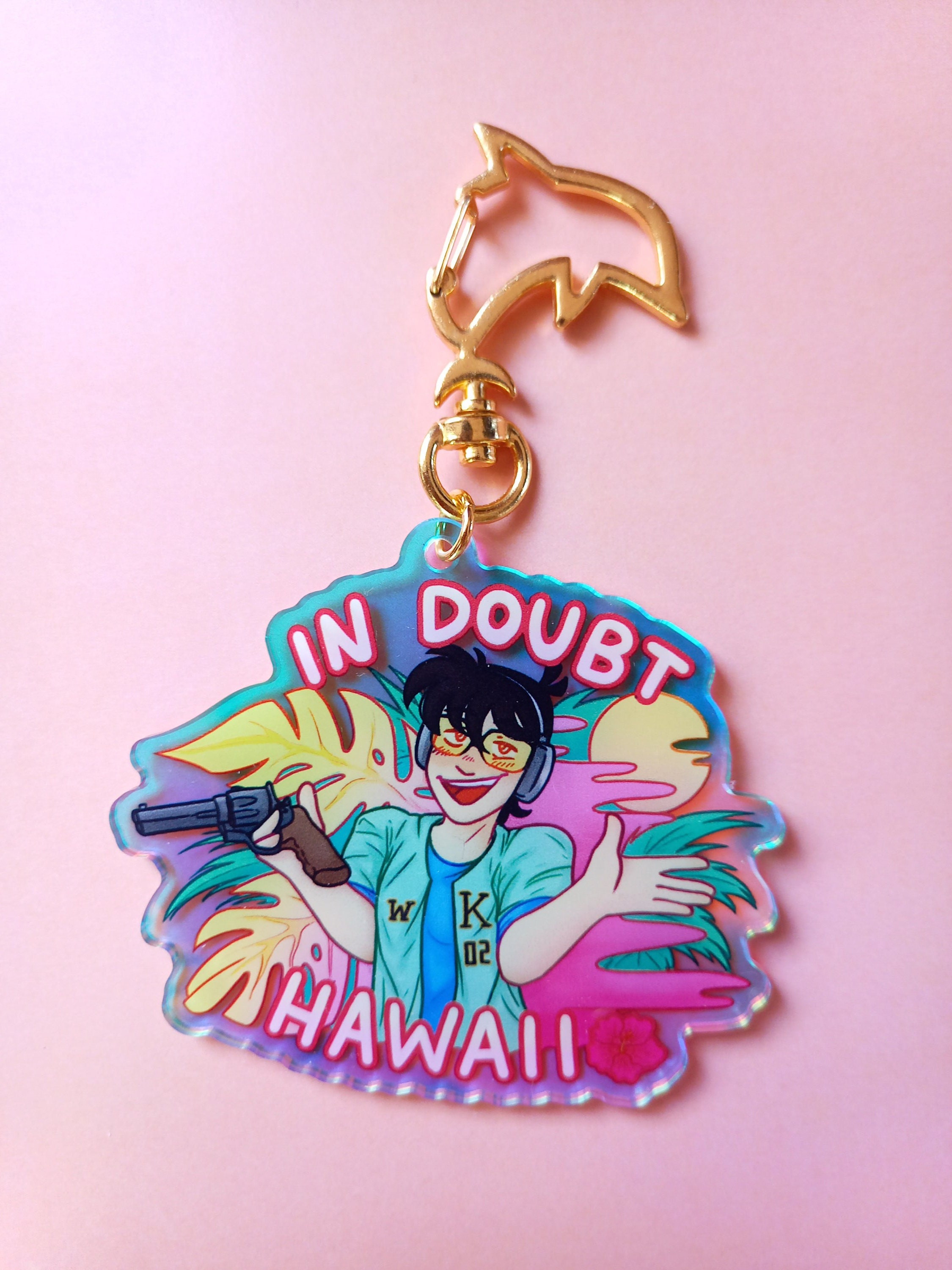 Hawaii Shinichi Detective Conan 3" Inch Keychain + Sticker - Etsy