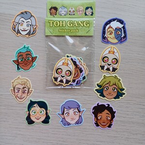 The Owl House Sticker Packs w/ Star Holo, Glitter Option - Etsy