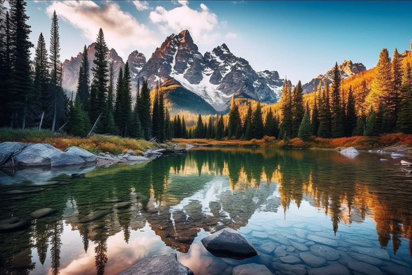 Digital Backdrop Majestic Mountain! - Etsy