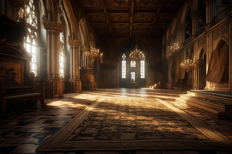 Digital Backdrop Fairy Tale Castle Study - Etsy