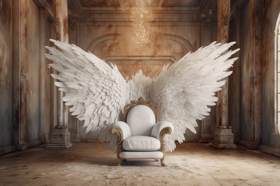 Digital Backdrop Extra Large Angel Wing Chairs! - Etsy