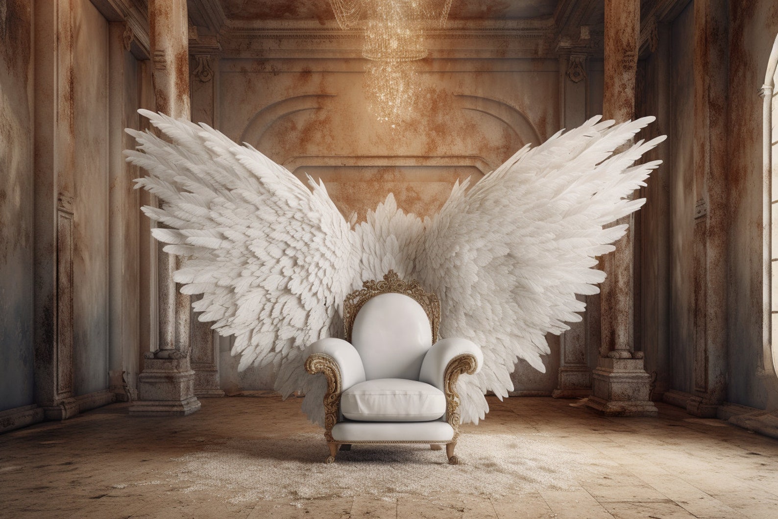 Digital Backdrop Extra Large Angel Wing Chairs! - Etsy