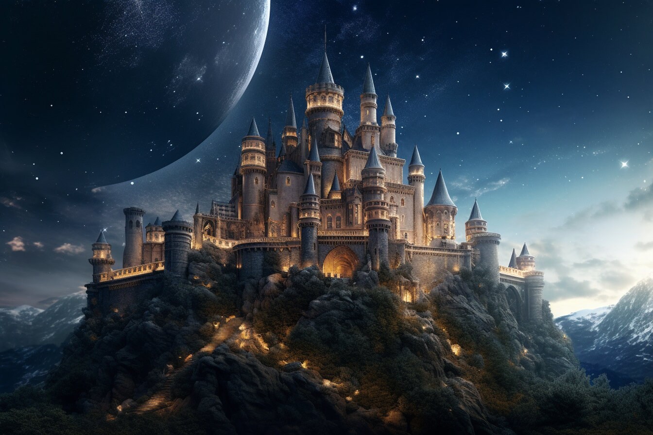 Digital Backdrop Fairy Tale Castle - Etsy