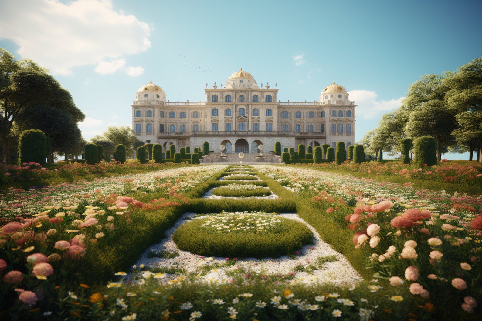 Digital Backdrop Castle Gardens - Etsy