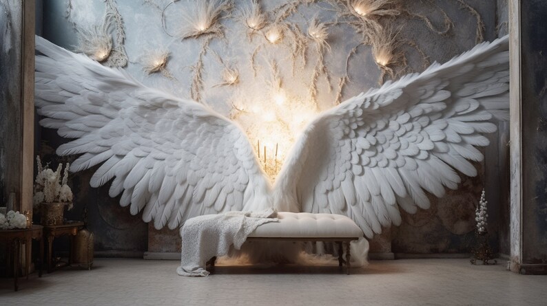 Digital Backdrop Extra Large Angel Wings Set 2! - Etsy