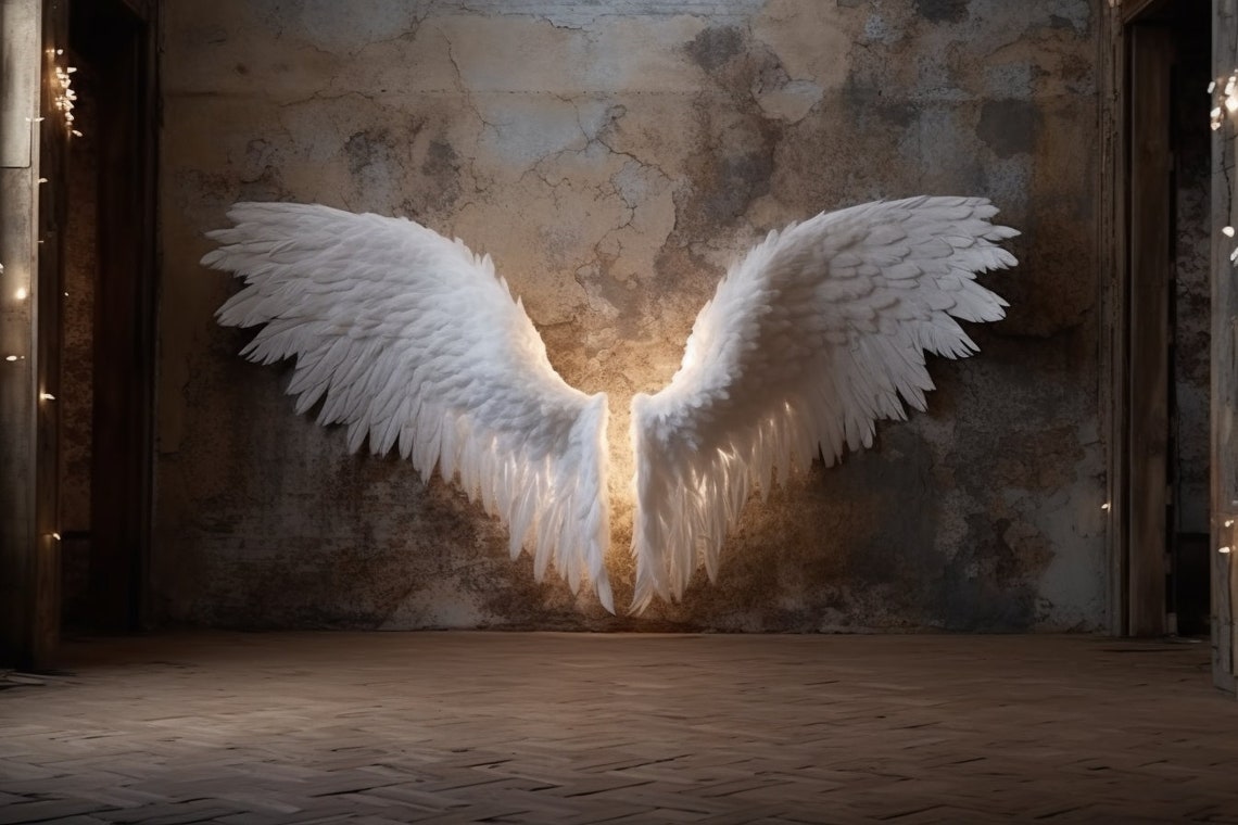 Digital Backdrop Extra Large Angel Wings Set 4! - Etsy