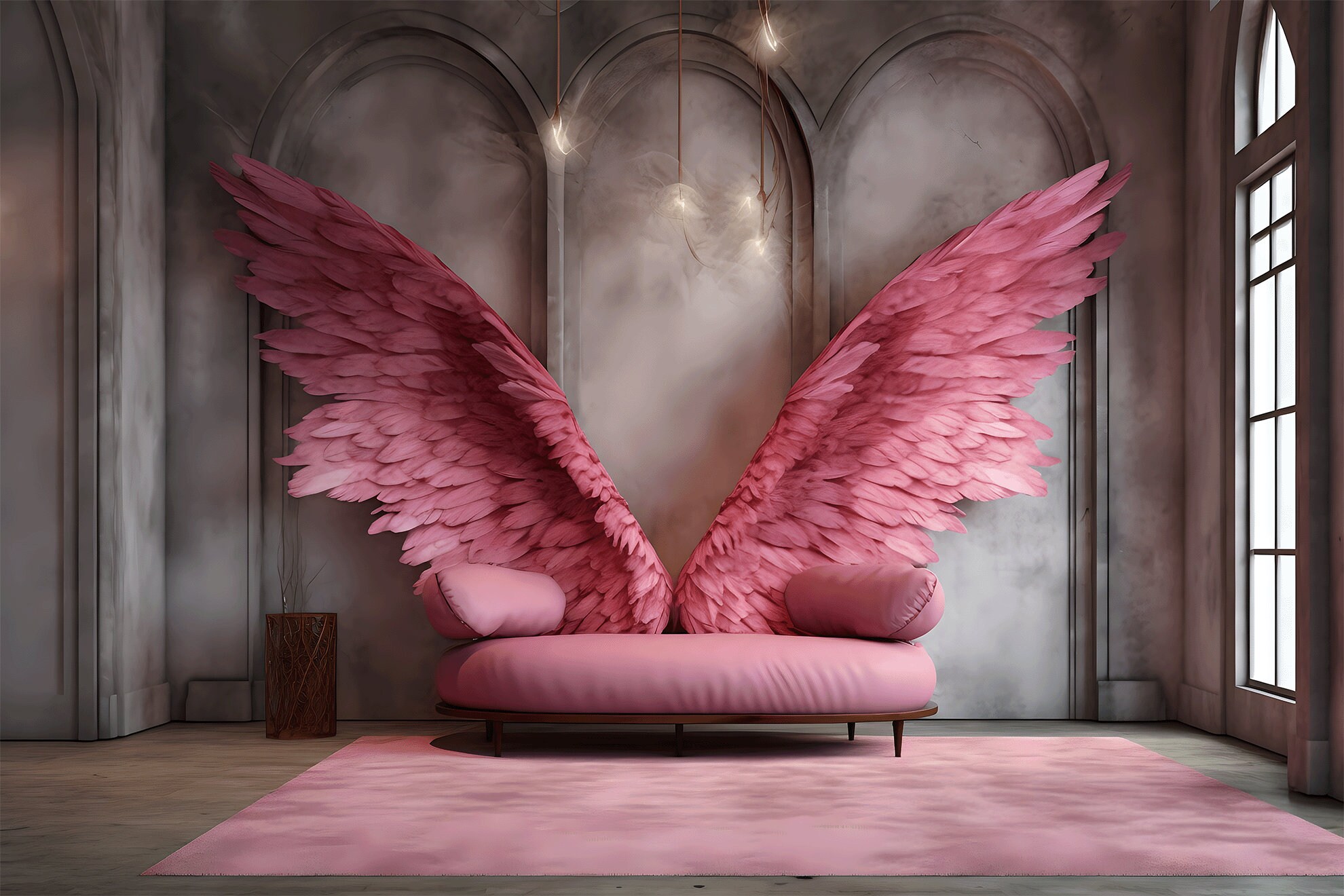 Digital Backdrop Extra Large Pink Angel Wings! - Etsy