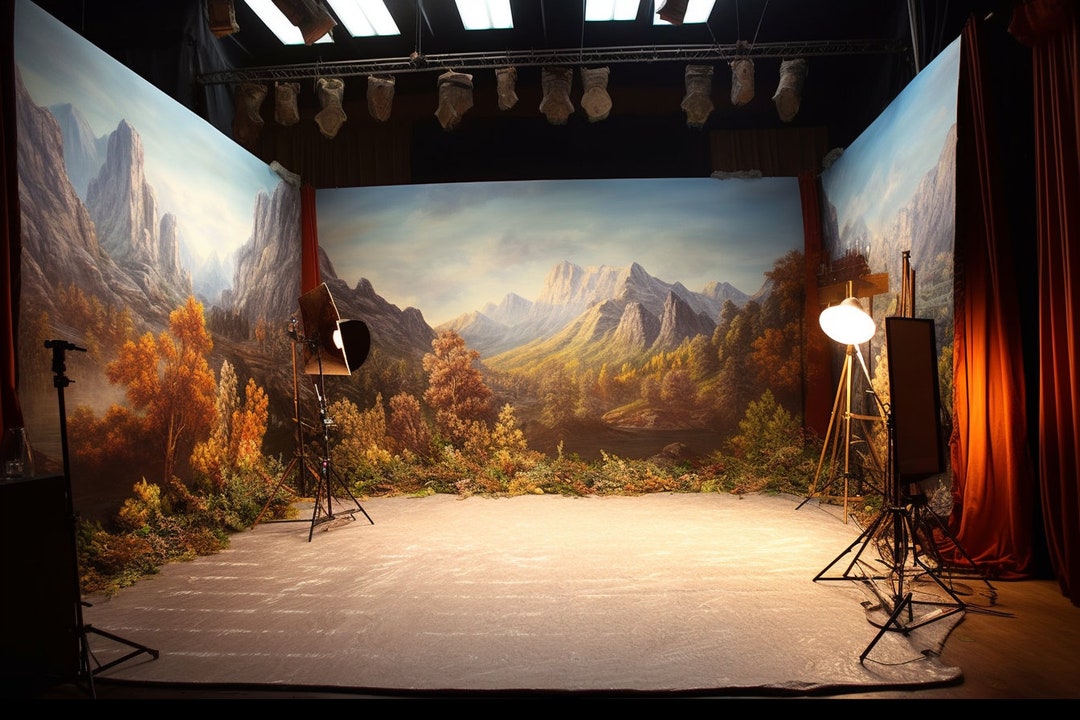 Digital Backdrop Captivating " Painted Canvas Photo Studio" - Etsy