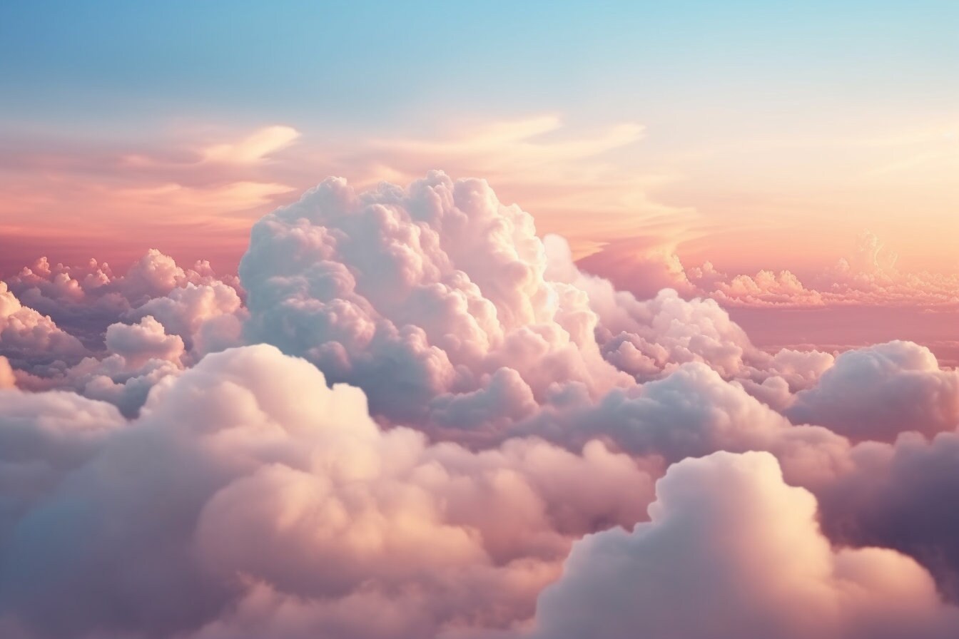 Digital Backdrop Captivating "dreamy Cloudscape" - Etsy