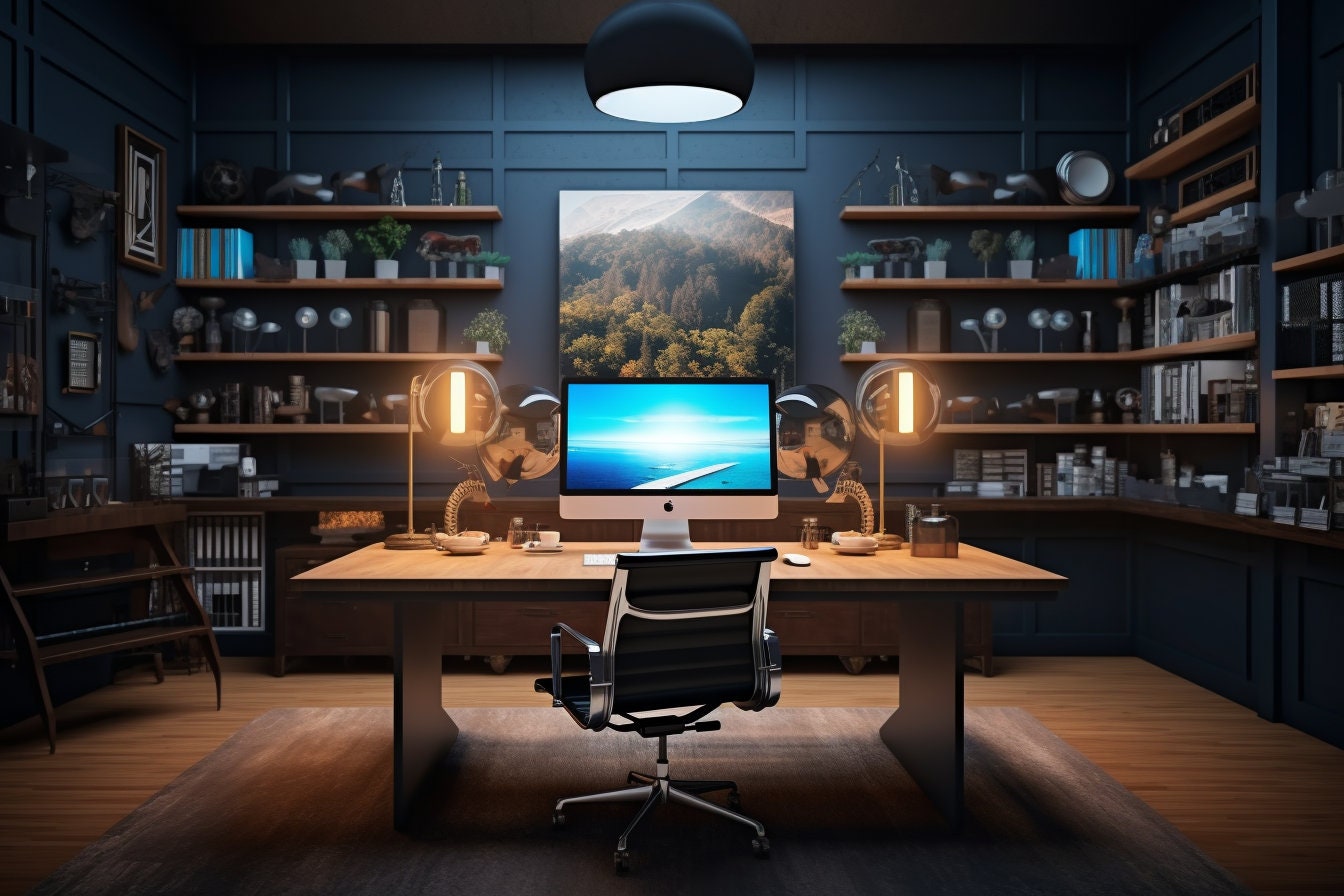 Digital Backdrop Captivating "office Space" - Etsy