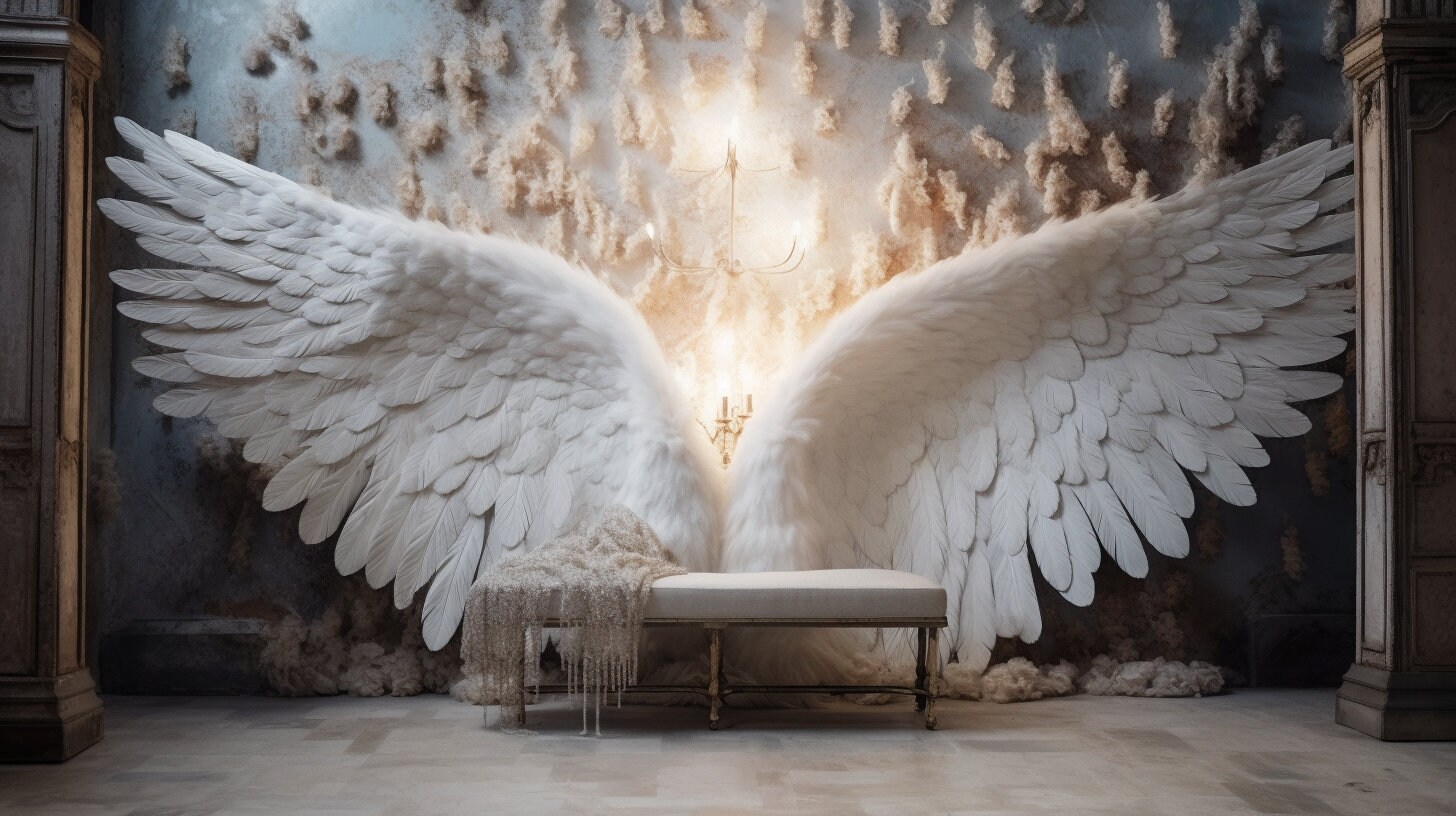 Digital Backdrop Extra Large Angel Wings Set 2! - Etsy