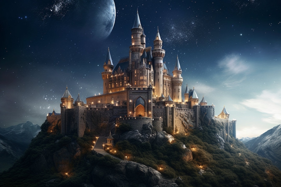 Digital Backdrop Fairy Tale Castle - Etsy