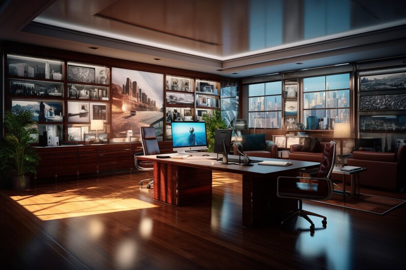 Digital Backdrop Captivating "office Space" - Etsy