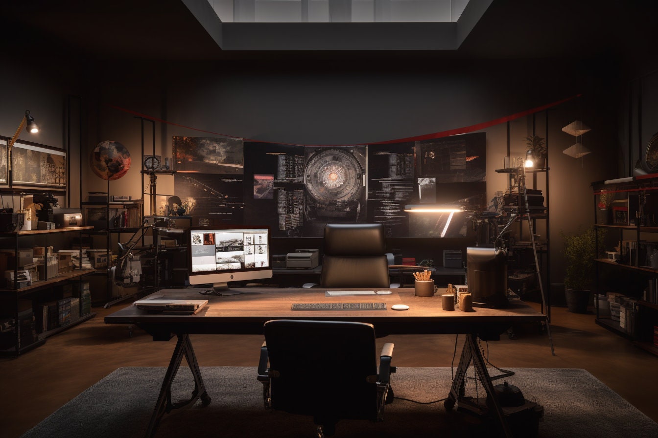 Digital Backdrop Captivating "office Space" - Etsy