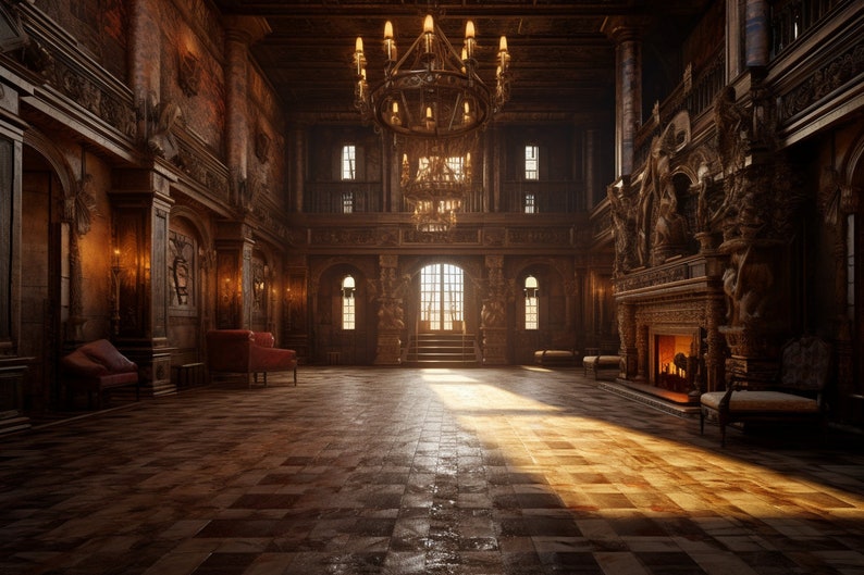 Digital Backdrop Fairy Tale Castle Study - Etsy