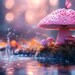 Magical Pink Digital Background - Enchanting Nature Scene - Etsy