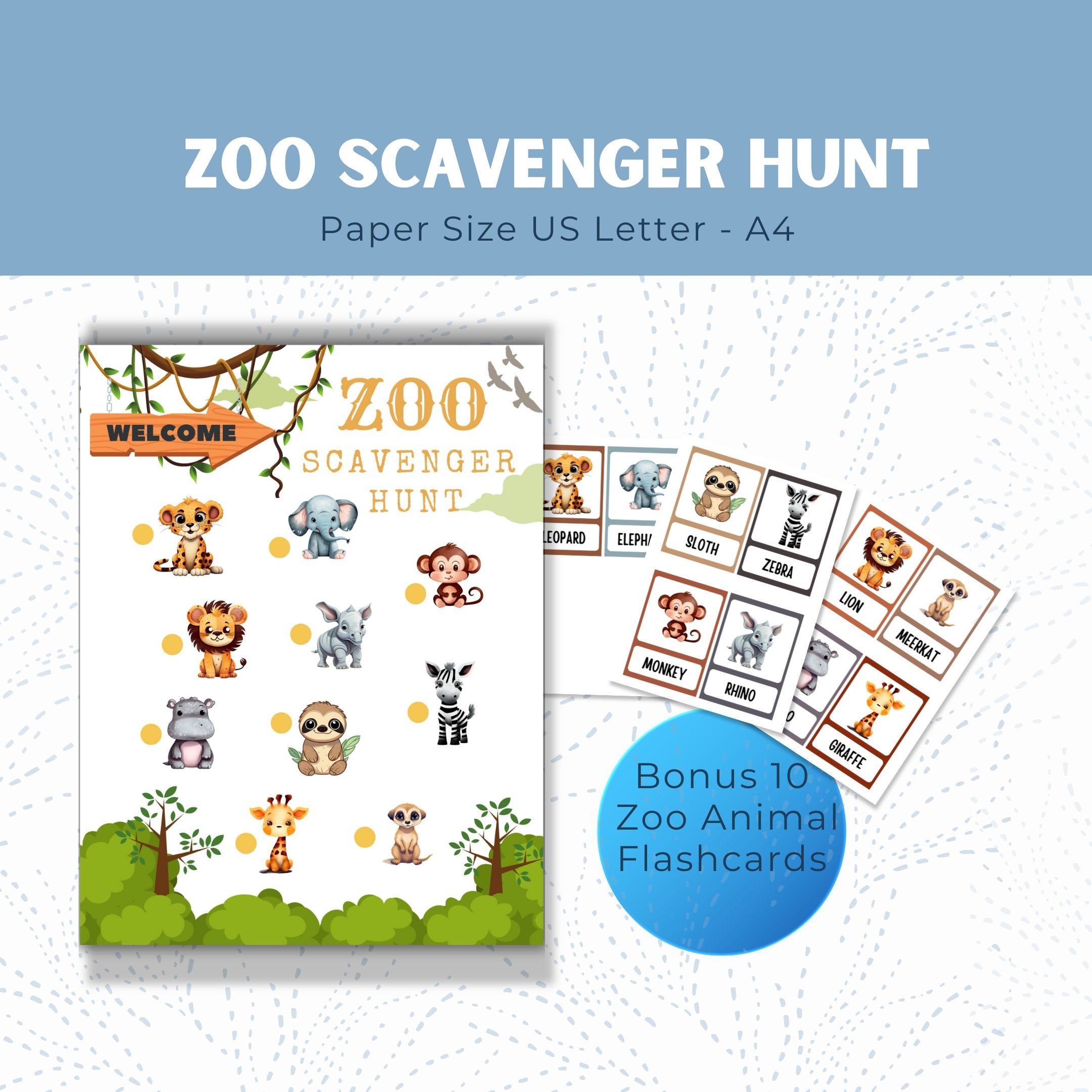 Zoo Scavenger Hunt Worksheet Kindergarten