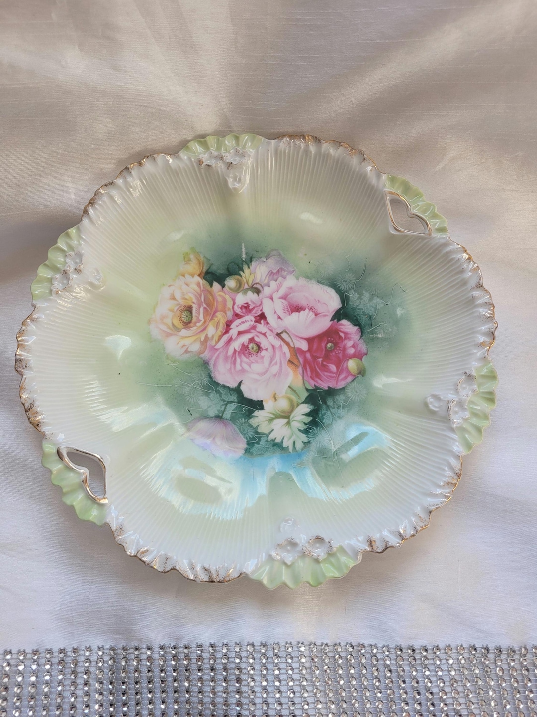 Antique R. S. Prussia Reinhold Schlegelmilch Porcelain Factory Dish ...