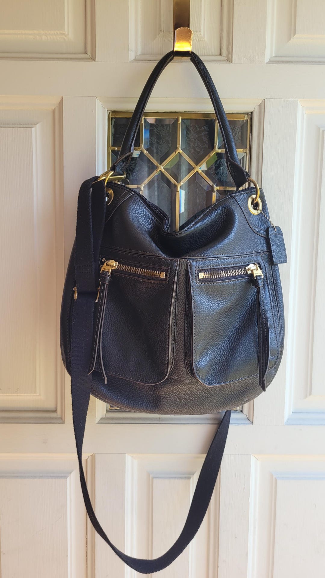 Fossil Karli Large Hobo Detachable Crossbody Shoulder Travelling Bag in ...