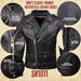 Leathers Men' Classic Side Lace Police Style Motercycle Jacket Coat - Etsy